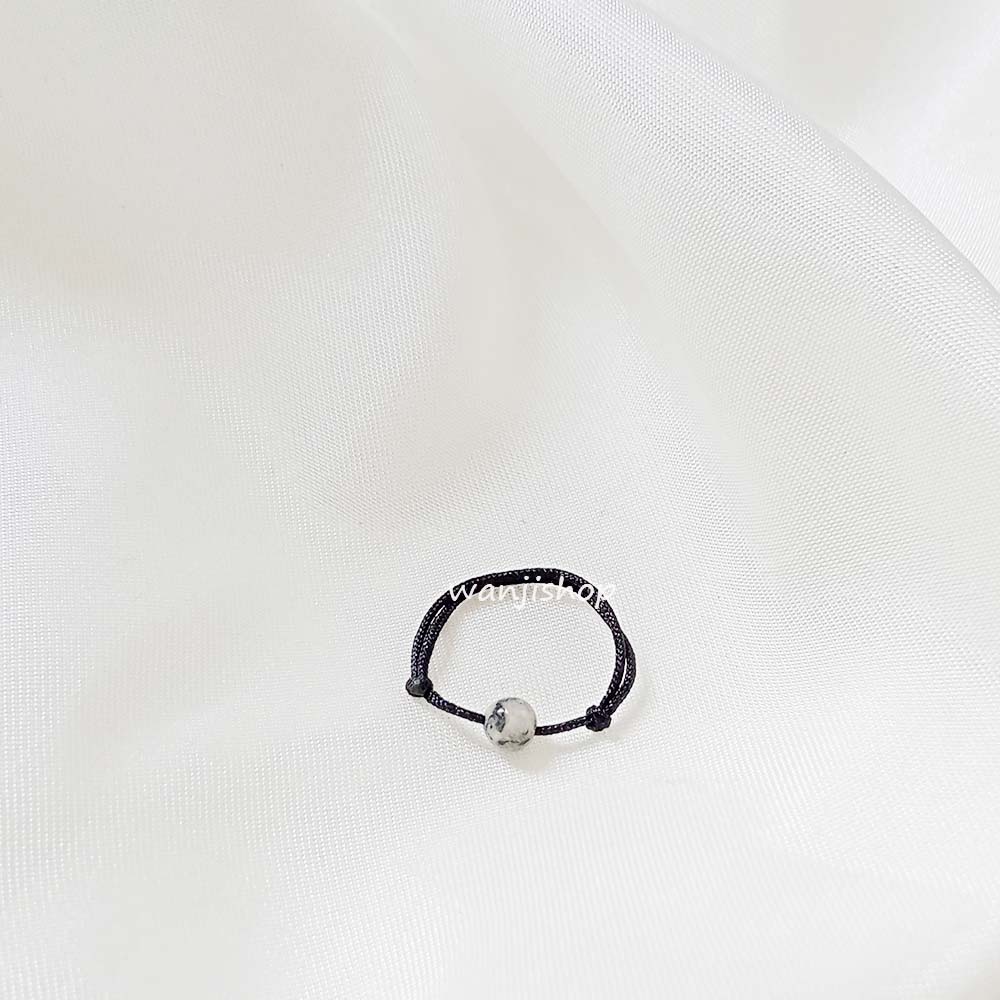 Jual CINCIN Benang Tali Tipis Batu Alam Tiger Eye Clear Marble Giok ...