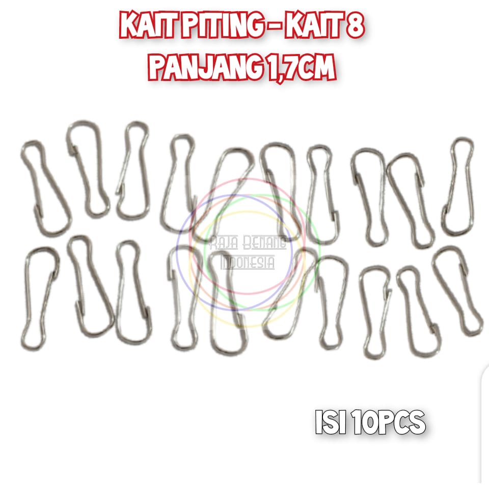 Jual Kait 8 - Kait Piting -isi 10 pcs | Shopee Indonesia