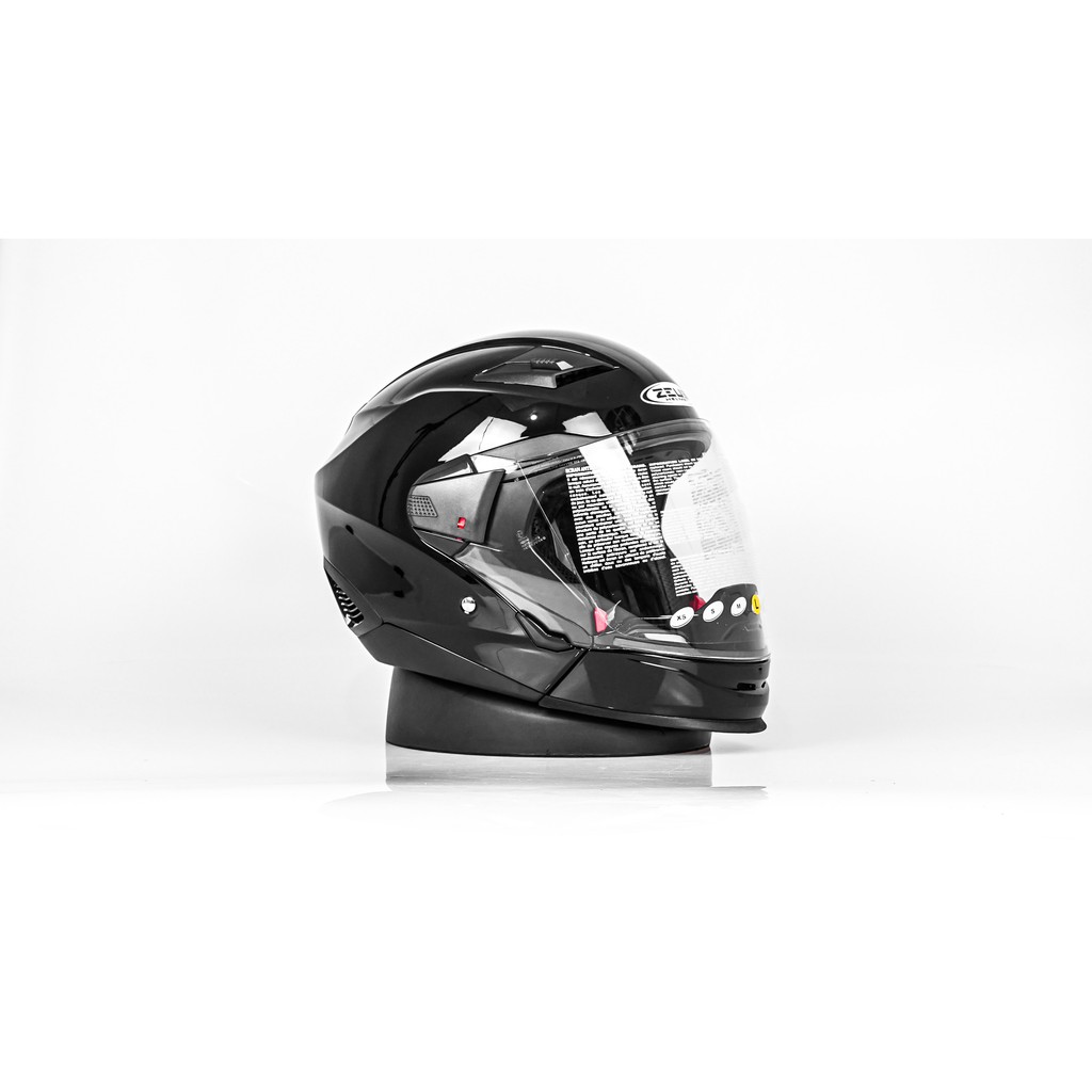 Jual HELM MOTOR ZEUS 611C ZS611C BLACK MODULAR 2 IN 1 BISA JADI ...