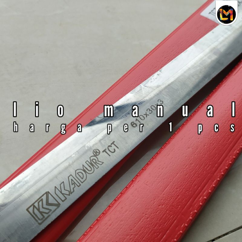 Jual Mata Serut kayu 610 x 30 x 3 Mm TCT KADUR Mata Jointer planer 61 ...
