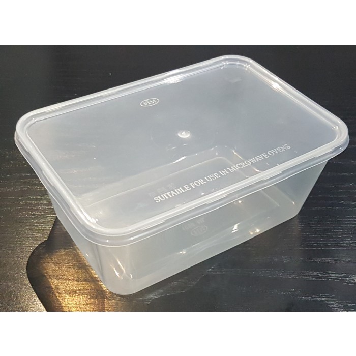 Jual Thinwall 1000 Rectangle isi 50 pc Kotak Makan Anti Panas buat ...