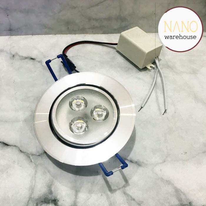 Jual Lampu Downlight Led Panel 3 Watt 3 mata Plafon (3x1 watt) | Shopee ...