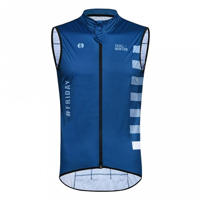 Jual VEST MONTON FRIDAY II BLUE JAKET SEPEDA ROADBIKE CYCLING RB SKULL ...