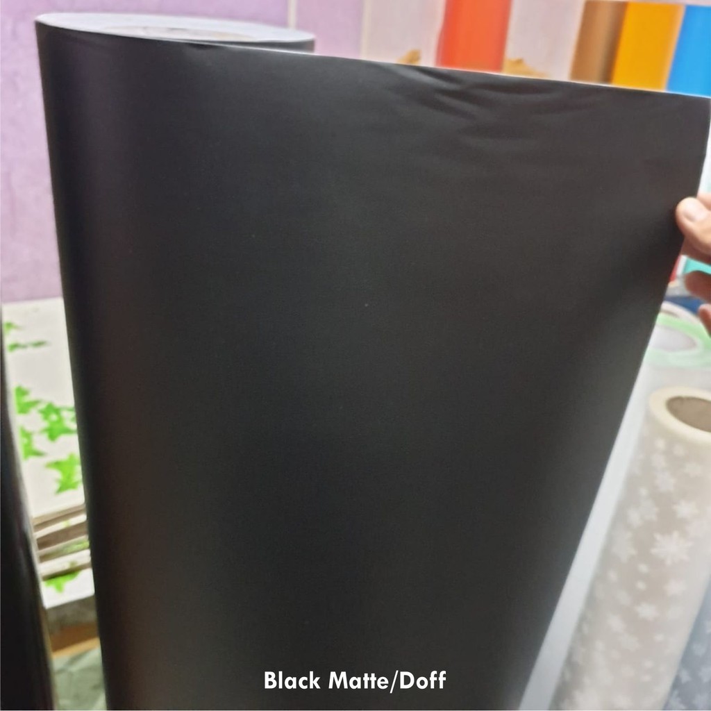 Jual STIKER HITAM DOFF MATTE GLOSSY STICKER VINYL UNTUK MOTOR MOBIL ...