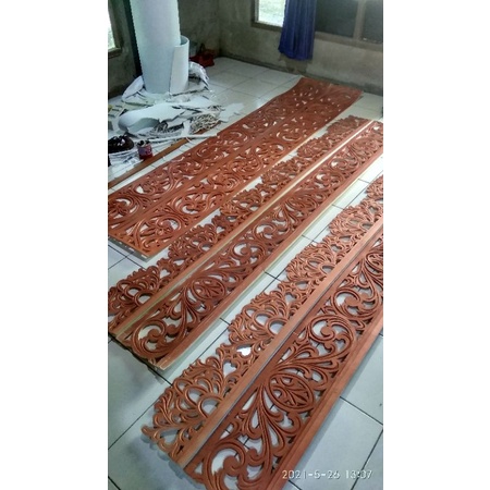 Jual hiasan ukiran karet lisplang dekorasi pelaminan karet murah ...