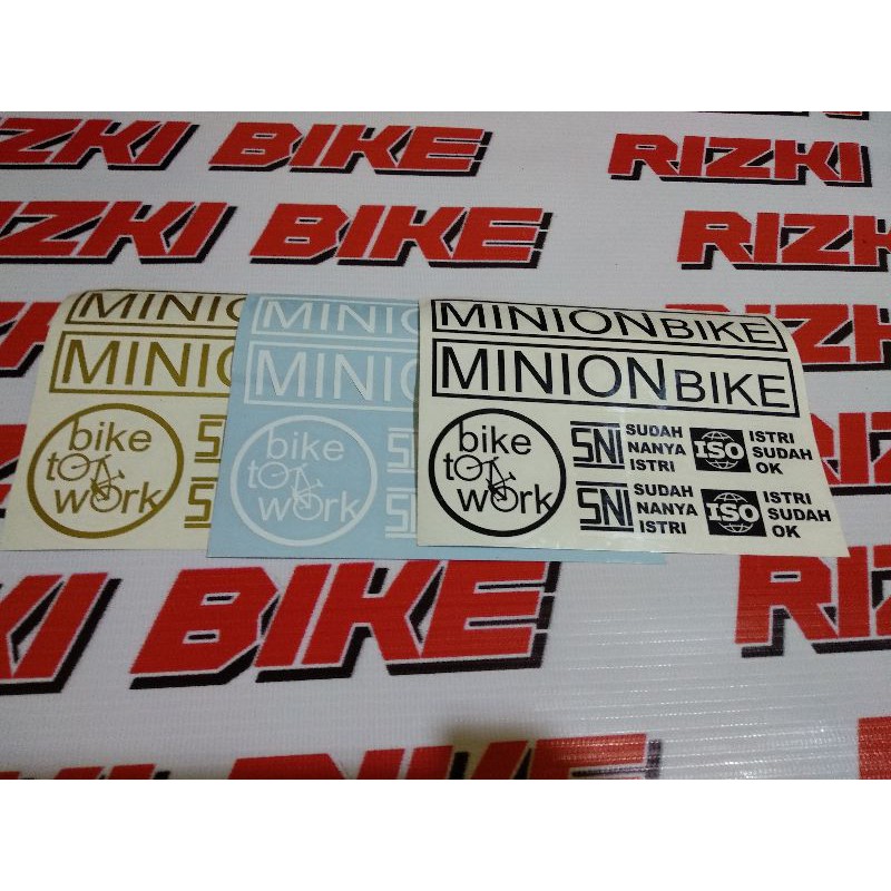 Jual Stiker Sepeda Minion Bahan Oracal | Shopee Indonesia