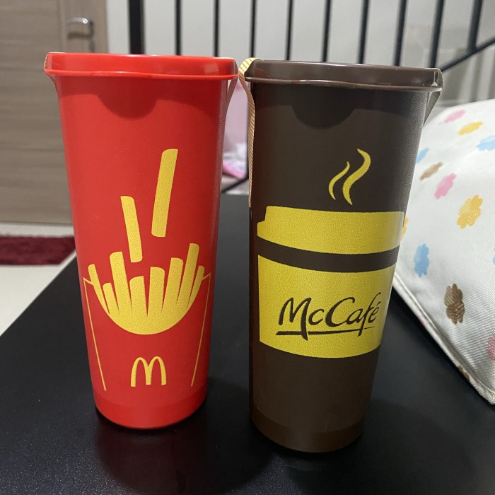 Jual tumblr gelas botol minum mcd - Merah | Shopee Indonesia