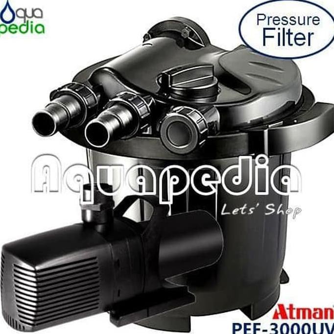 Jual Atman Pef-3000Uv Filter Kolam Pressure Filter With Uvc + Pond Pump ...