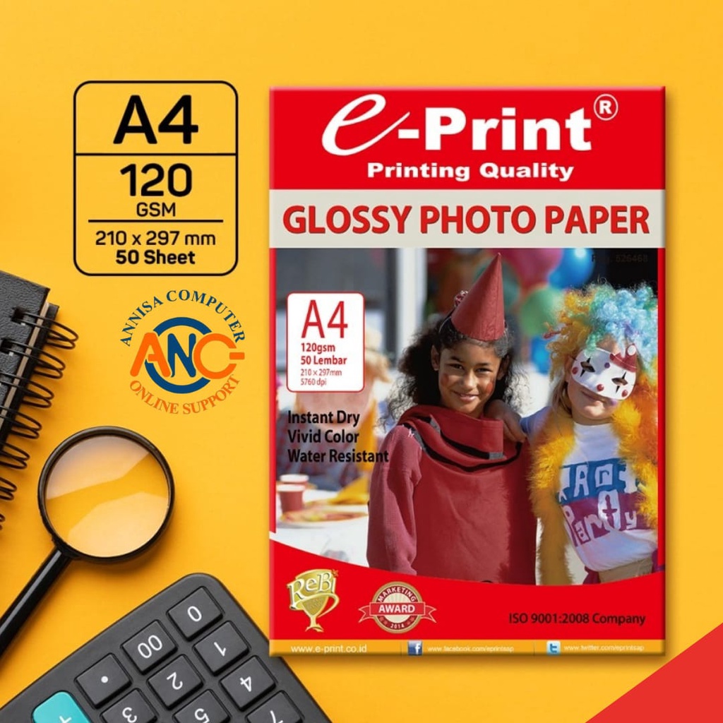 Jual Kertas Photo E-print Glossy Poto Paper A4 120Gsm / Kertas Brosur ...