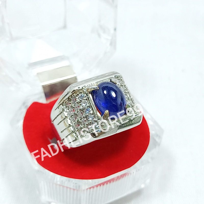 Jual BERQUALITAS BATU BLUE SAFIR ASLI NATURAL BERSERTIFIKAT LAB ...