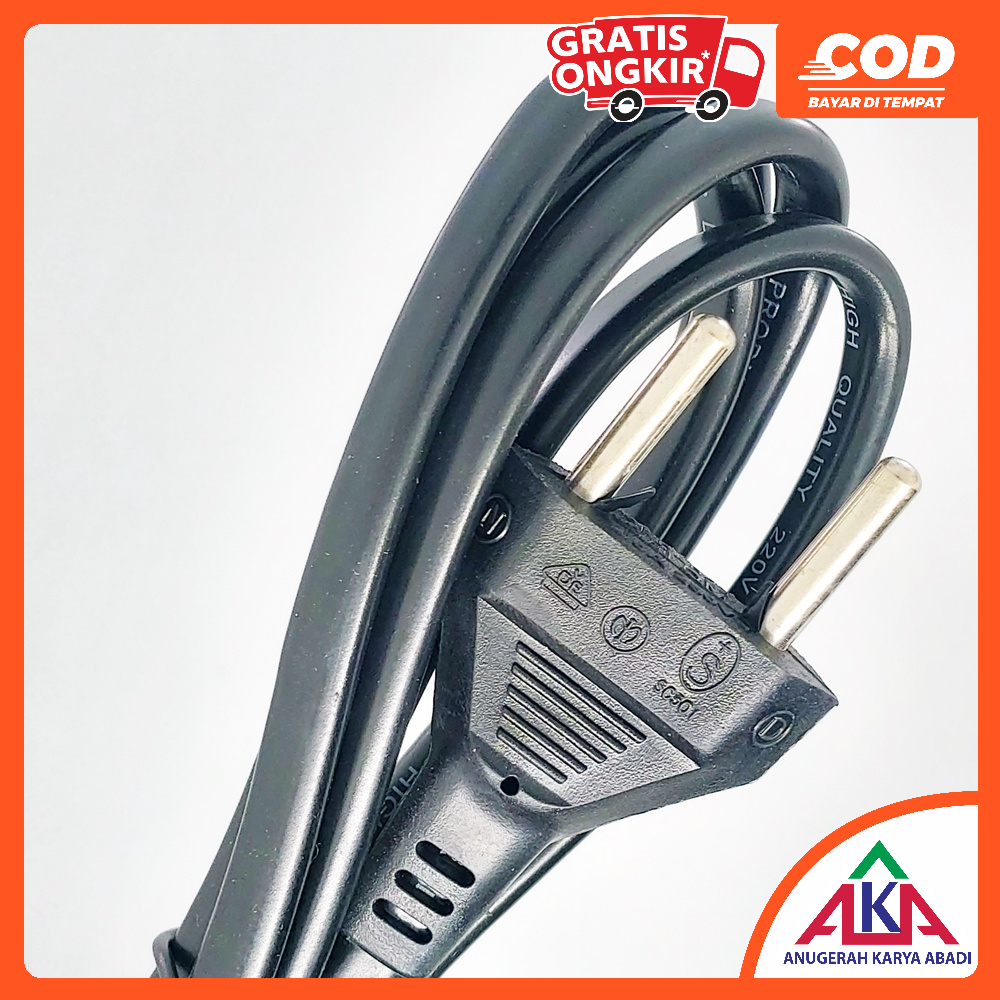 Jual Kabel AC Power Buntung SNI 1.5m Hitam / Abu-abu | Shopee Indonesia