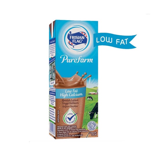 Jual FRISIAN FLAG PUREFARM LOW FAT 3 VARIAN RASA KOTAK 225ML / SUSU UHT ...