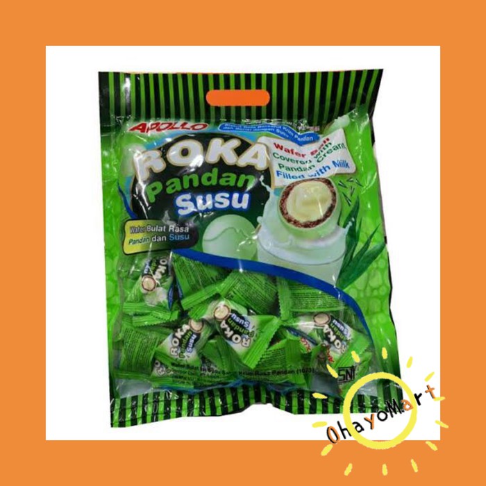 Jual Apollo Roka pandan susu / Snack Roka rasa pandan 250g | Shopee ...