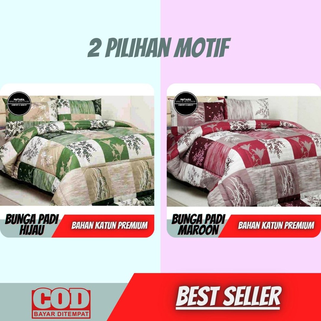 Jual Seprai Bahan Adem Katun Premium Homemade Sprei Sprey Promo Murah ...