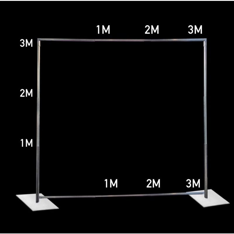 Jual Tiang Backdrop / Tiang Dekorasi / Tiang Gawang Besi 3x3 | Shopee ...