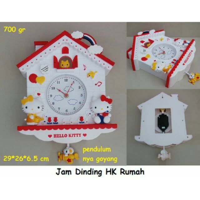 Jual JAM HELLO KITTY / JAM DINDING HELLO KITTY RUMAH | Shopee Indonesia