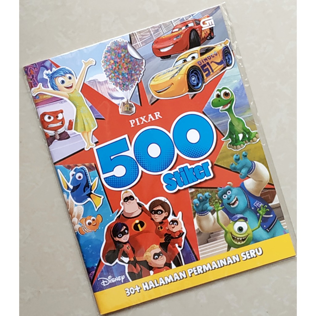 Jual Buku Stiker - Buku Aktivitas Anak - Disney Pixar 500 Stiker ...