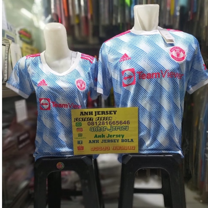 Jual JERSEY BAJU BOLA PASANGAN COUPLE MU AWAY TERBARU 2020 2021 2022 ...