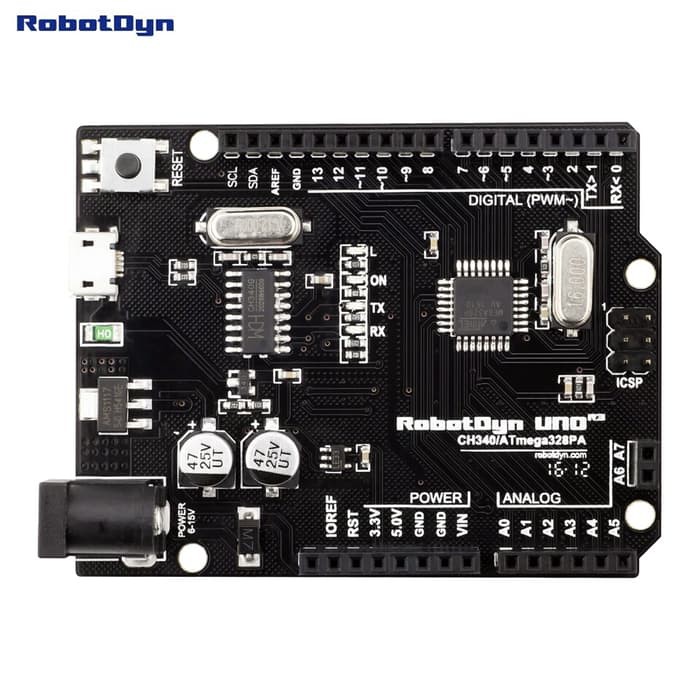 Jual New Arduino Uno R3 Micro USB + pin A6 A7 High Quality Development ...