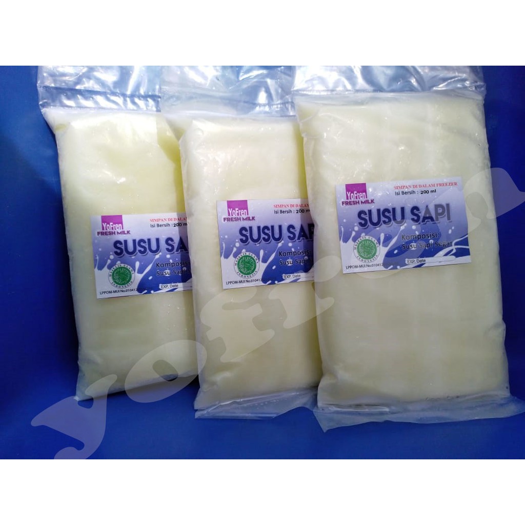 Jual SUSU SAPI SEGAR (FRESH MILK/CAIR/MURNI) 200 ML | Shopee Indonesia