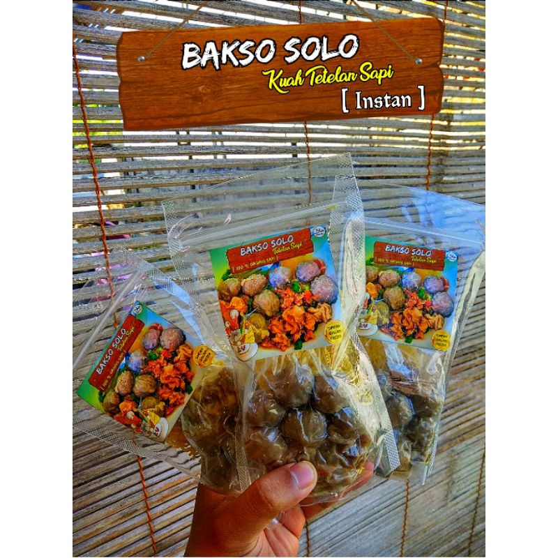 Jual (BAKSO SAPI) BAKSO SOLO + TOPING TETELAN SAPI | Shopee Indonesia