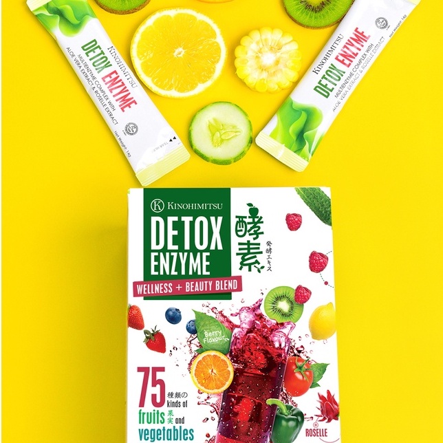 Jual Ecer Kinohimitsu Detox Enzyme Wellness + Beauty Blend Minuman ...