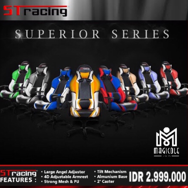Jual STRacing / ST Racing Gaming Chair Superior Series [READY STOCK ...