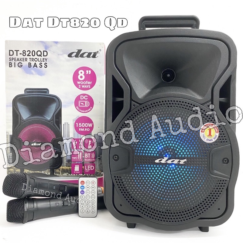 Jual speaker portable dat dt820q original bluetooth dat 820 | Shopee ...