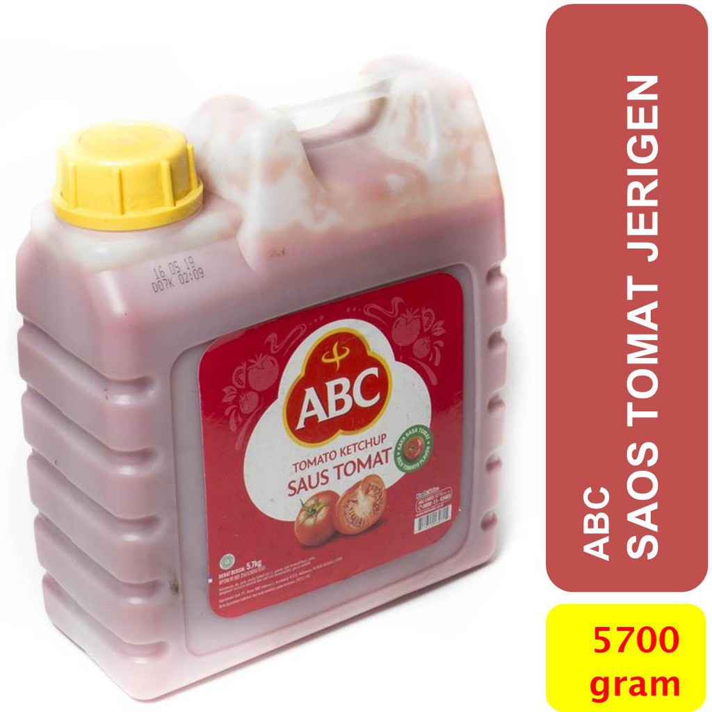 Jual Saos Saus Tomat kemasan Jerigen 5,7 kg merk ABC | Shopee Indonesia