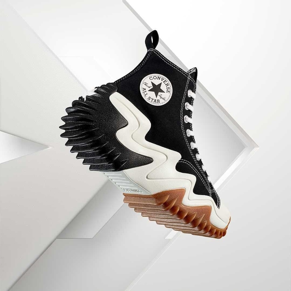Jual Sepatu Sneakers Wanita CONVERSE Run Star Motion High Black White ...