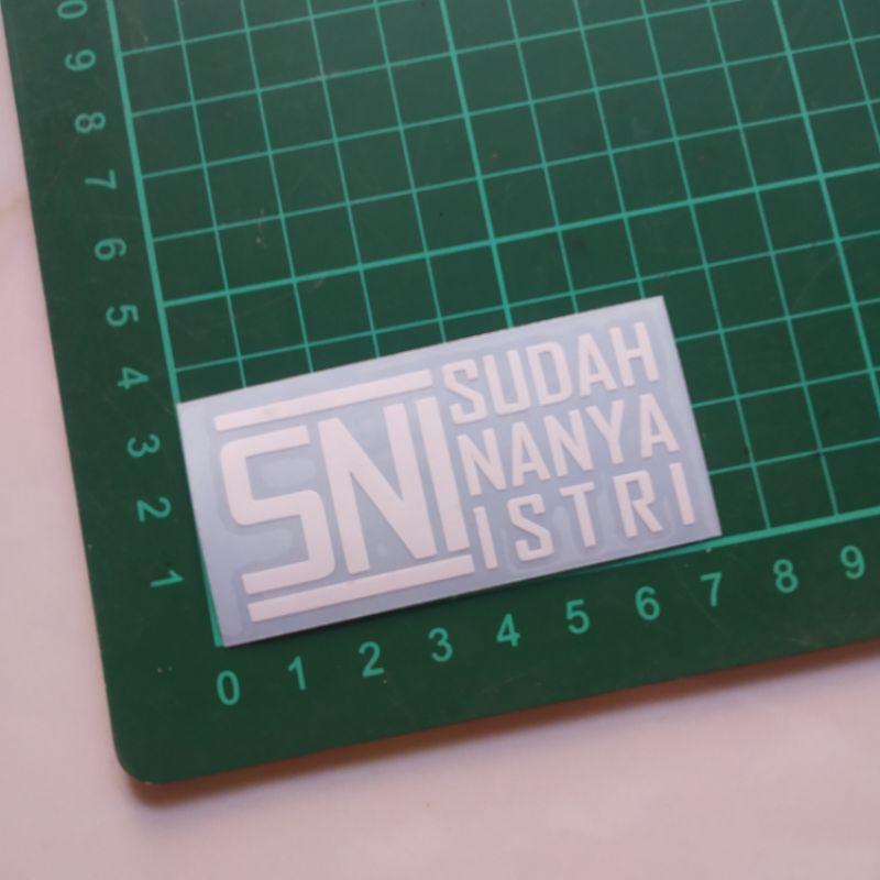 Jual SNI Sudah Nanya Istri Sticker Cutting | Shopee Indonesia