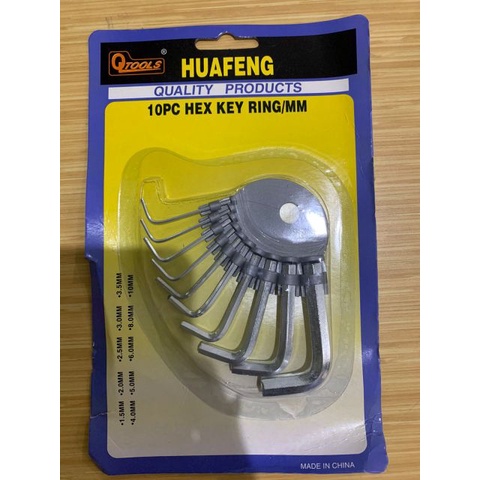 Jual KUNCI L SET STAINLEY HEX KEY RING 1 2 3 4 5 6 7 8 9 10 mm 10in1 ...