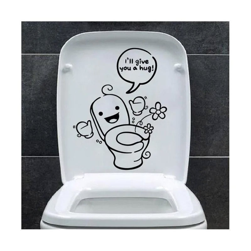 Jual METH KLAR025 STICKER CLOSET STIKER TOILET LUCU CUTE SMILE 20X15 ...