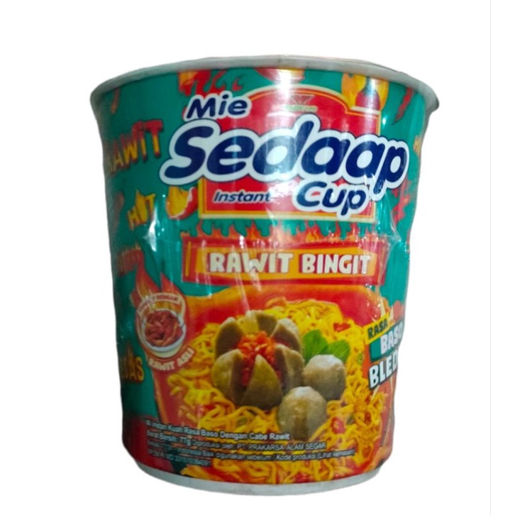 Jual Mie sedaap cup rawit bingit bakso bleduk | Shopee Indonesia