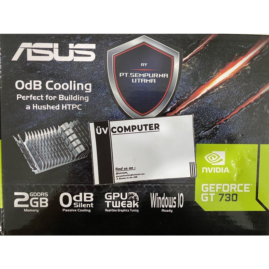 Jual VGA Nvidia Geforce ASUS GT 730 2GB DDR5 Garansi Resmi Silent ...