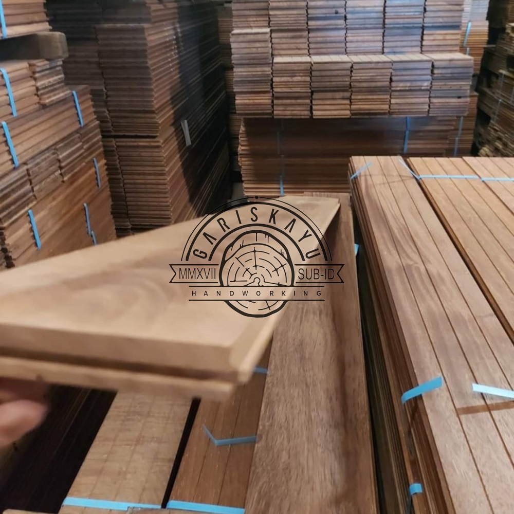 Jual Lantai kayu solid parkit flooring merbau 60cm | Shopee Indonesia