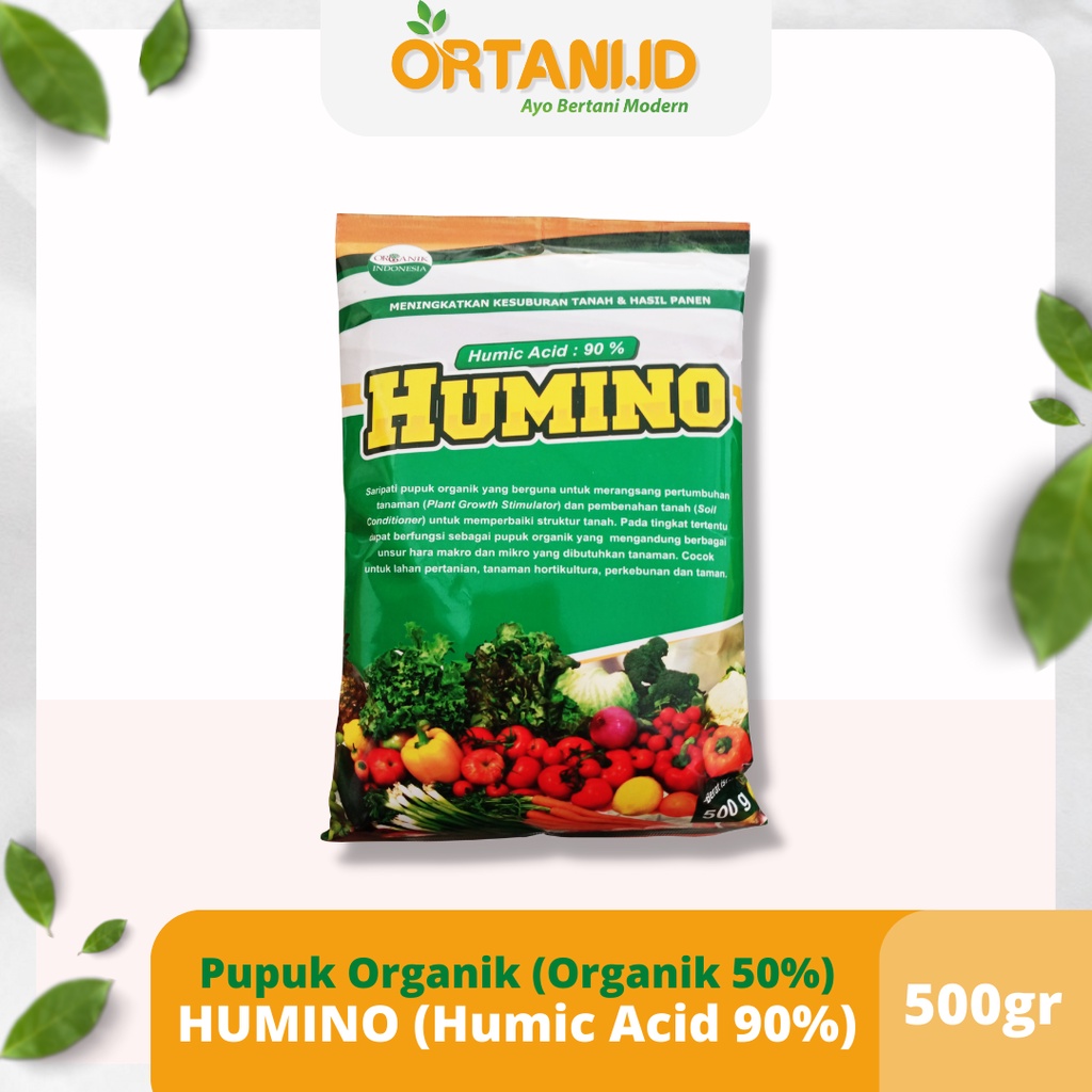 Jual Pupuk HUMINO Humic Acid 90% Kemasan 500gr - Saripati Pupuk Organik Pembenah Tanah | Shopee ...