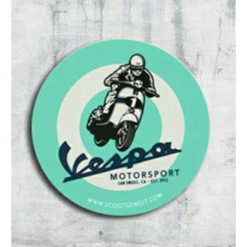 Jual Poster Bulat Vespa Motosport | Shopee Indonesia