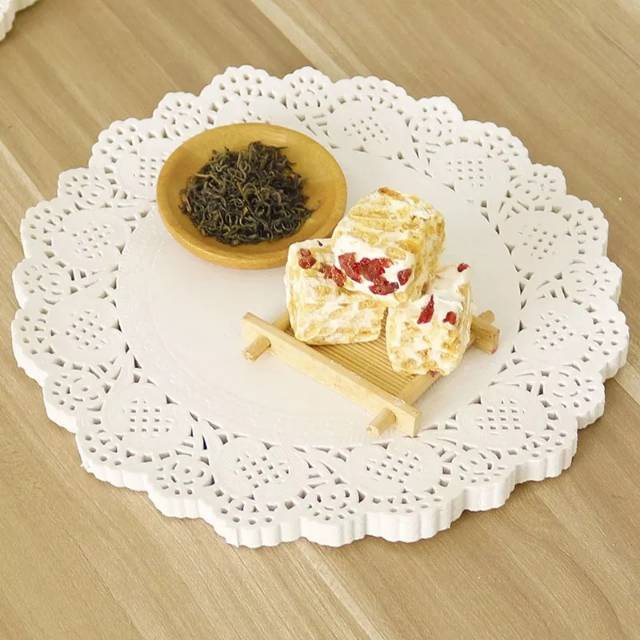 Jual Alas renda/paper doyleys circle 10inch/kertas renda diameter 25cm ...