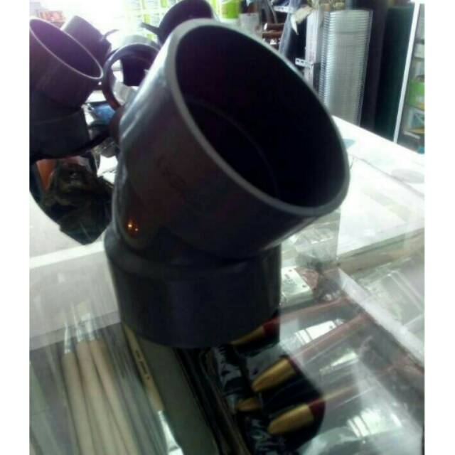 Jual Sambungan pipa 3" 45 derajat elbow keni knee elbo 3 inch inchi L | Shopee Indonesia