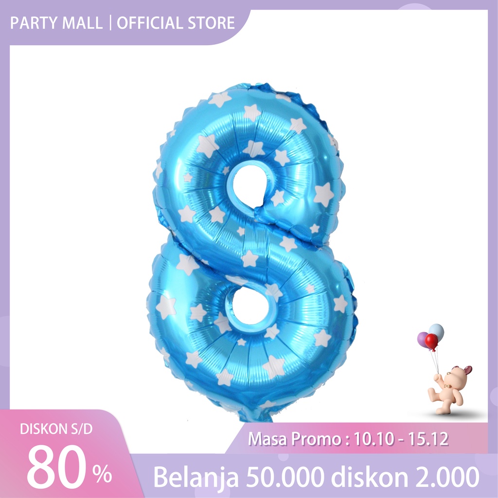 Jual Balon Foil Huruf Biru 16 Inch 40cm Abjad Alphabet A-Z Balon Foil ...