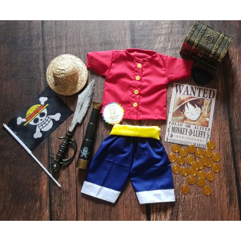 Jual Kostum Props foto bayi luffi one piece luffy | Shopee Indonesia