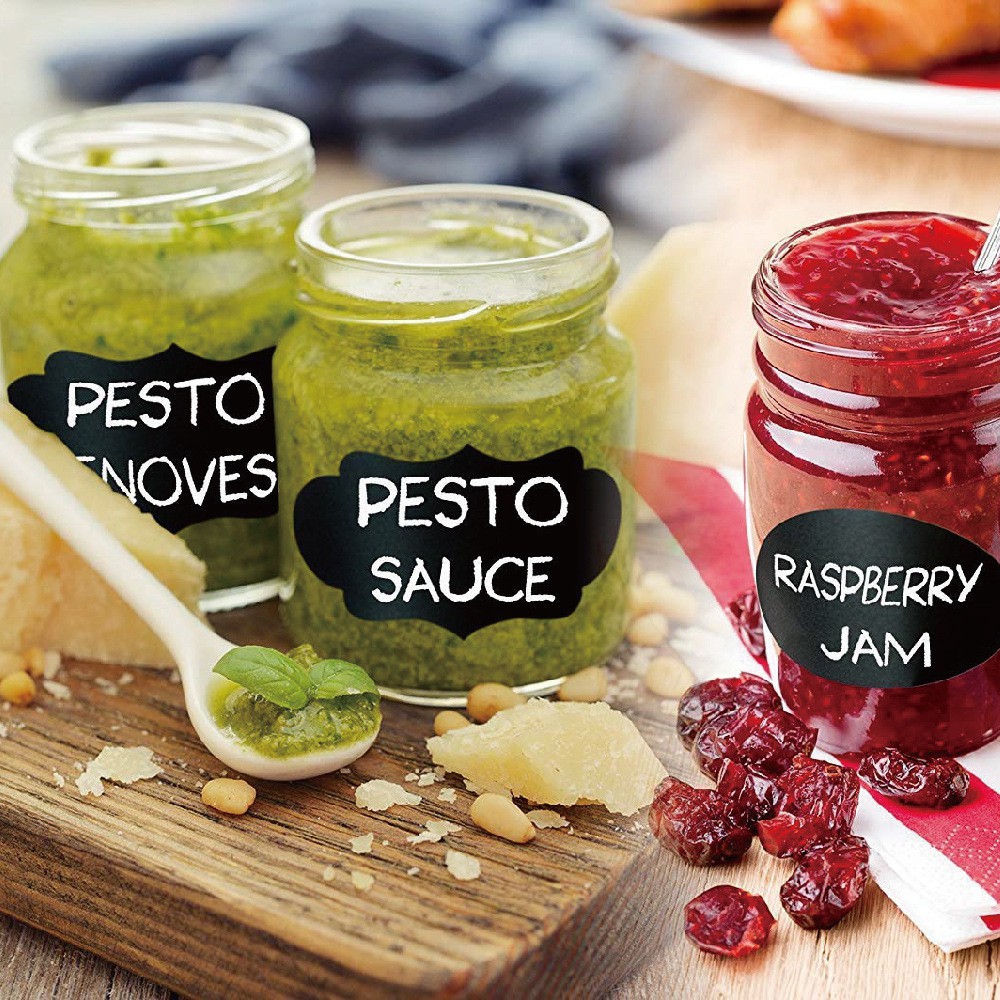 Jual Jc Acc Sticker Label Botol Bumbu Dapur / Sticker Lable Hitam ...