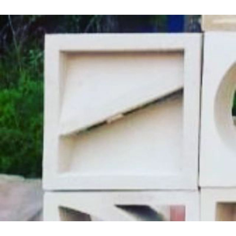 Jual Roster beton putih motif lubang Miring | Shopee Indonesia