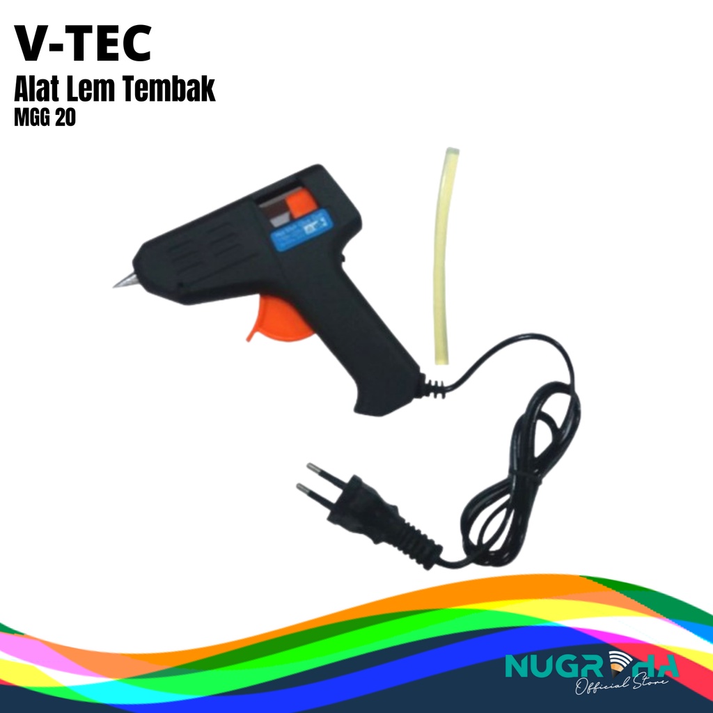 Jual V-TEC ALAT LEM TEMBAK MELTING GLUE MURAH KECIL MGG 20 | Shopee ...
