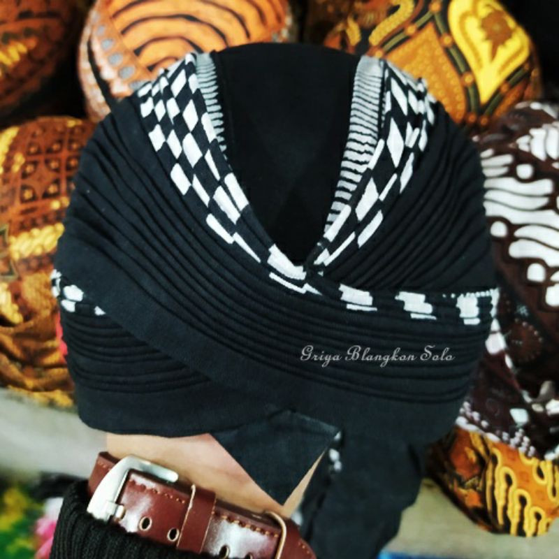 Jual Blangkon Jogja Sliwir Motif Polleng | Shopee Indonesia