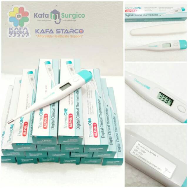 Jual TERMOMETER DIGITAL KAKU ALPHA 1 ONEMED/UKUR SUHU TUBUH | Shopee ...