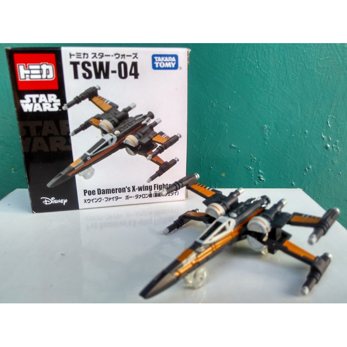 Jual Tomica Star Wars TSW-04 Poe Damerons X-wing Fighter Diecast Miniatur pesawat Takara Tomy ...