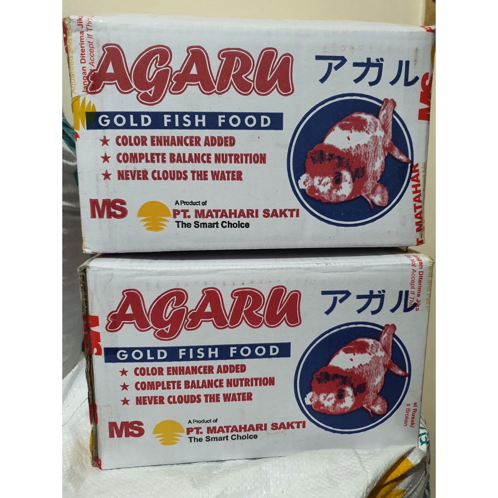 Jual AGARU Pakan Ikan Makanan Ikan AGARU Pelet Ikan Hias Mas Koki Fish ...