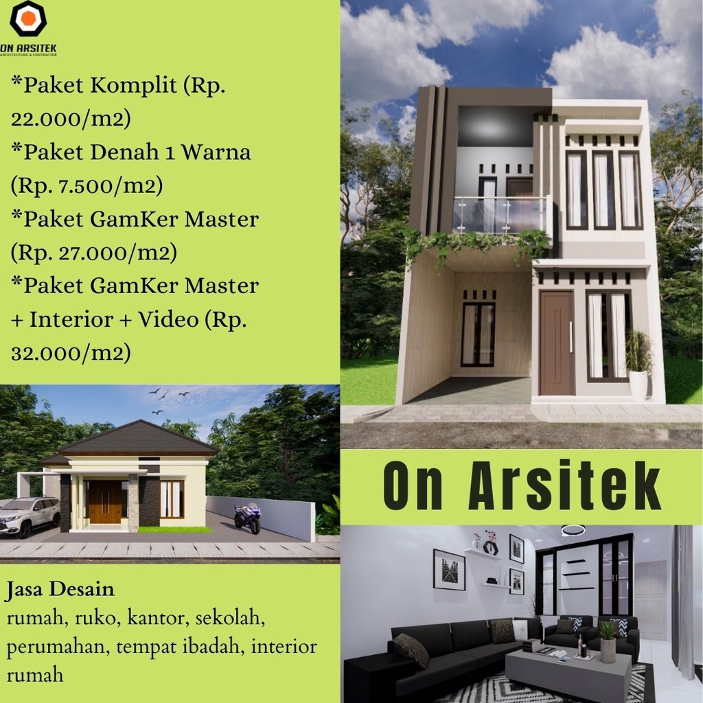 Jual PAKET KOMPLIT, DENAH 1 WARNA LANTAI, GAMKER MASTER / ARSITEK ON ...